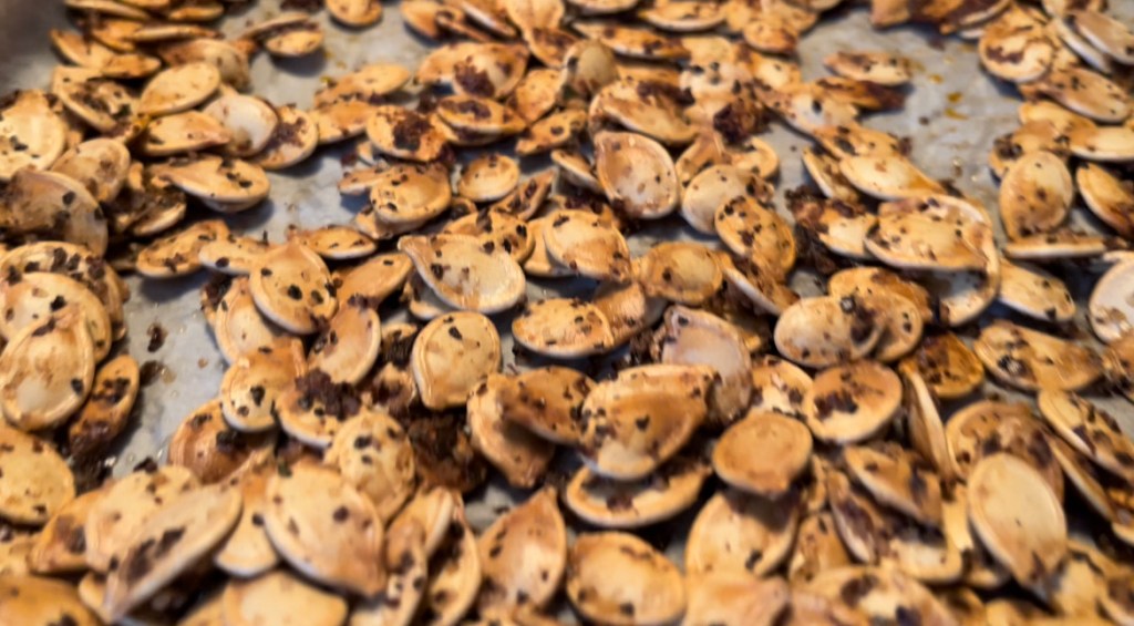 Roasted Pumpkin Seeds Three Ways - She's in Her Element